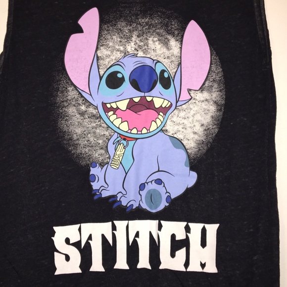 Disney | Tops | Disney Stitch Muscle Tee | Poshmark